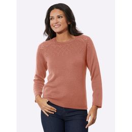 Sieh an! Ajour-Pullover in rosenholz | Gr.: 54