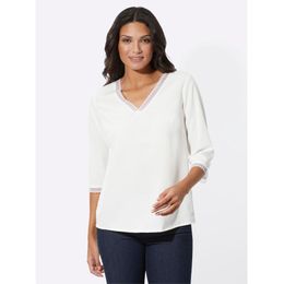 Sieh an! Spitzenbluse in weiß | Gr.: 42