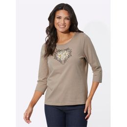 Sieh an! 3/4-Arm-Shirt in sesam-champagner | Gr.: 40