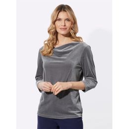 Sieh an! Wasserfallshirt in anthrazit | Gr.: 46