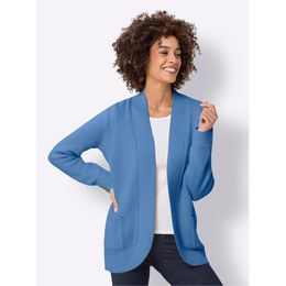 Sieh an! Strickjacke in mittelblau | Gr.: 54