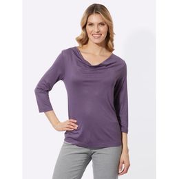 Sieh an! Wasserfallshirt in feige | Gr.: 50