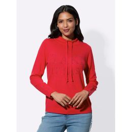 Sieh an! Langarm-Pullover in pink | Gr.: 48
