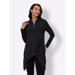 Sieh an! Zipfelshirt in schwarz | Gr.: 42