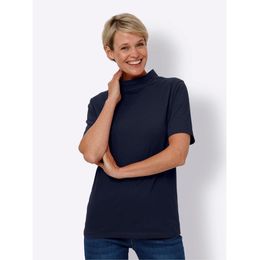 Sieh an! Stehkragenshirt in marine | Gr.: 42