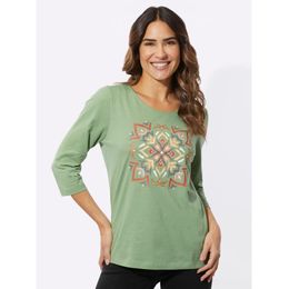 Sieh an! 3/4-Arm-Shirt in eucalyptus-ecru | Gr.: 54