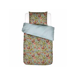 Essenza Bettw&auml;sche Roselina Satin in Surf Green | Gr.: 135x200 cm (80x80 cm)