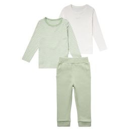 Stellou & friends Jersey-Set 3tlg., 2 Langarmshirts und Hose in mint | Gr.: 62/68