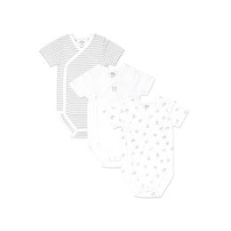 Stellou & friends Wickelbody-Set kurzarm Hunde in grey | Gr.: 62/68