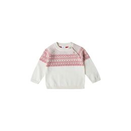 Stellou & friends Pullover mit Norweger Muster in white | Gr.: 74/80