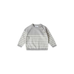 Stellou & friends Gestreifter Pullover in grey | Gr.: 98/104