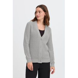oxmo Strickjacke OXKimmie in Grau | Gr.: L
