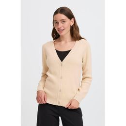 oxmo Strickjacke OXFiana in Beige | Gr.: L