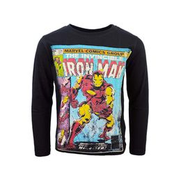 Langarmshirt MARVEL im Comic-Stil in Schwarz | Gr.: 146