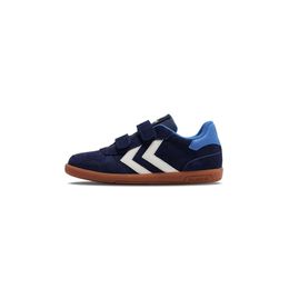 Hummel Klettverschluss Sneaker Victory Suede Lebensstil Kinder in BLACK IRIS | Gr.: 33