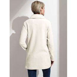 Sieh an! Long-Fleecejacke in wollwei&szlig; | Gr.: 44