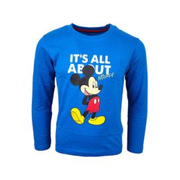 Langarmshirt Disney Mickey Mouse in Blau | Gr.: 116