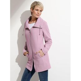Sieh an! Long-Fleecejacke in ros&eacute; | Gr.: 48