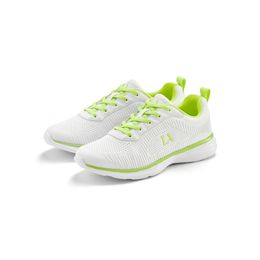 Lascana Sneaker in weiß/limone | Gr.: 37