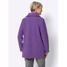 Sieh an! Long-Fleecejacke in lila | Gr.: 40
