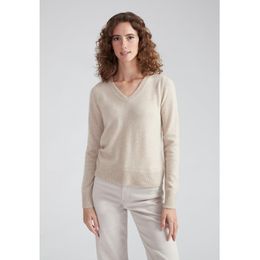 Style Republic Kaschmirpullover V-Neck in sand | Gr.: M
