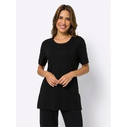 Sieh an! Longshirt in schwarz | Gr.: 52