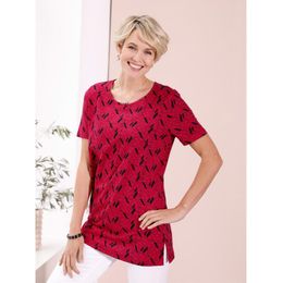 Sieh an! Longshirt in erdbeere-bedruckt | Gr.: 40