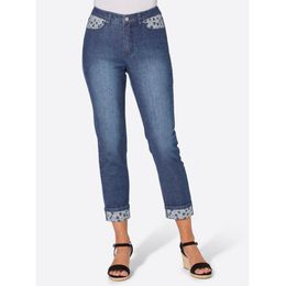 Sieh an! 7/8-Jeans in blue-stone-washed | Gr.: 38