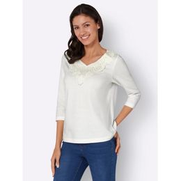 Sieh an! Spitzenshirt in ecru | Gr.: 56