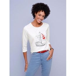 Sieh an! 3/4-Arm-Shirt in ecru-marine | Gr.: 50