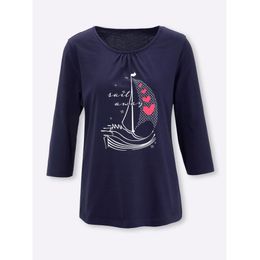 Sieh an! 3/4-Arm-Shirt in marine-ecru | Gr.: 44