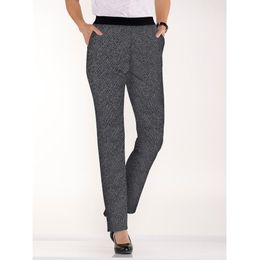 Sieh an! Jersey-Hose in schwarz-grau-meliert | Gr.: 28