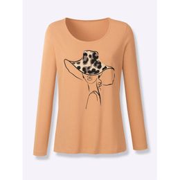 Sieh an! Langarm-Shirt in camel | Gr.: 38