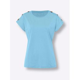Sieh an! Kurzarm-Shirt in aqua | Gr.: 40