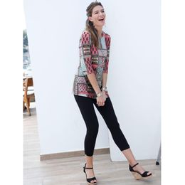 Sieh an! Longshirt in beere-gemustert | Gr.: 56