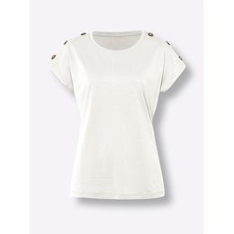 Sieh an! Kurzarm-Shirt in ecru | Gr.: 48