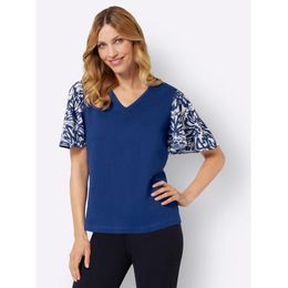 Sieh an! Kurzarmshirt in royalblau | Gr.: 50