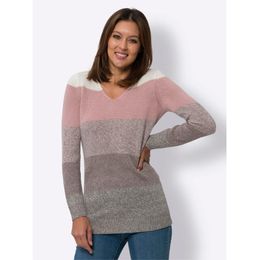 Sieh an! Longpullover in hortensie-ecru-meliert | Gr.: 38