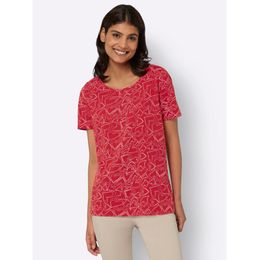 Sieh an! Druck-Shirt in erdbeere-bedruckt | Gr.: 40