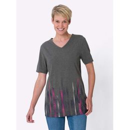 Sieh an! Longshirt in anthrazit-meliert | Gr.: 50