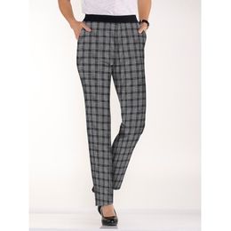 Sieh an! Jersey-Hose in schwarz-wei&szlig;-kariert | Gr.: 25