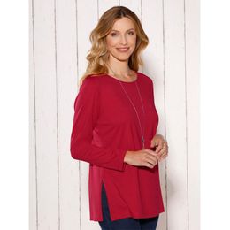 Sieh an! Langarmshirt in bordeaux | Gr.: 50