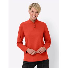 Sieh an! Stehkragenshirt in terrakotta | Gr.: 48