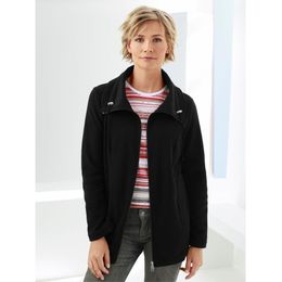 Sieh an! Fleece-Jacke in schwarz | Gr.: 42