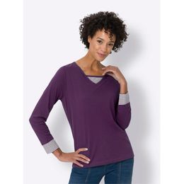 Sieh an! Langarmshirt in traube | Gr.: 40