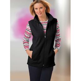 Sieh an! Fleece-Weste in schwarz | Gr.: 38