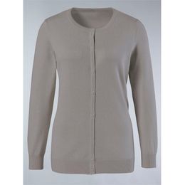 Sieh an! Strickjacke in steingrau | Gr.: 56