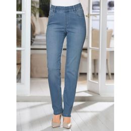 Sieh an! High-waist-Jeans in blue-bleached | Gr.: 21
