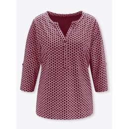 Sieh an! Shirt in bordeaux-bedruckt | Gr.: 40