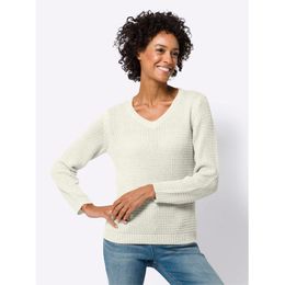Sieh an! Langarm-Pullover in ecru | Gr.: 50